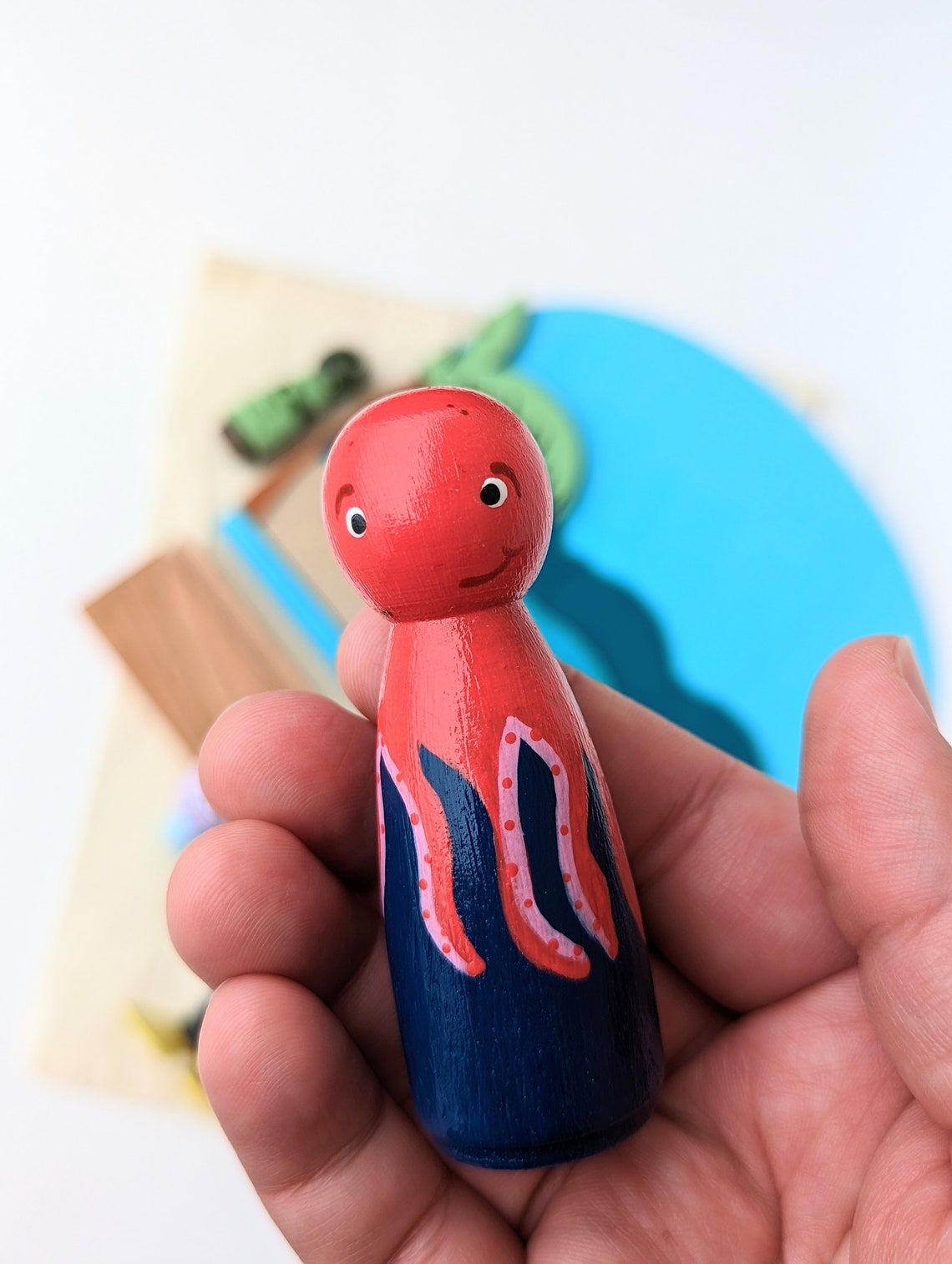 Under the Sea Peg Dolls/ Underwater Animal Dolls/ Marine - Etsy