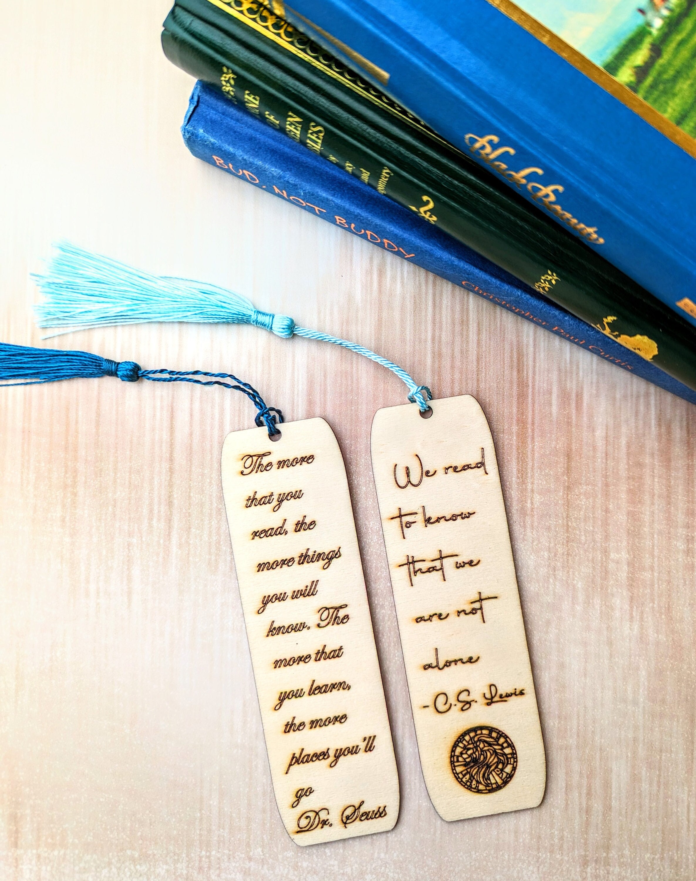Lightweight Wooden Bookmark/ Laser Cut Wooden Bookmark/ Dr. Seuss ...