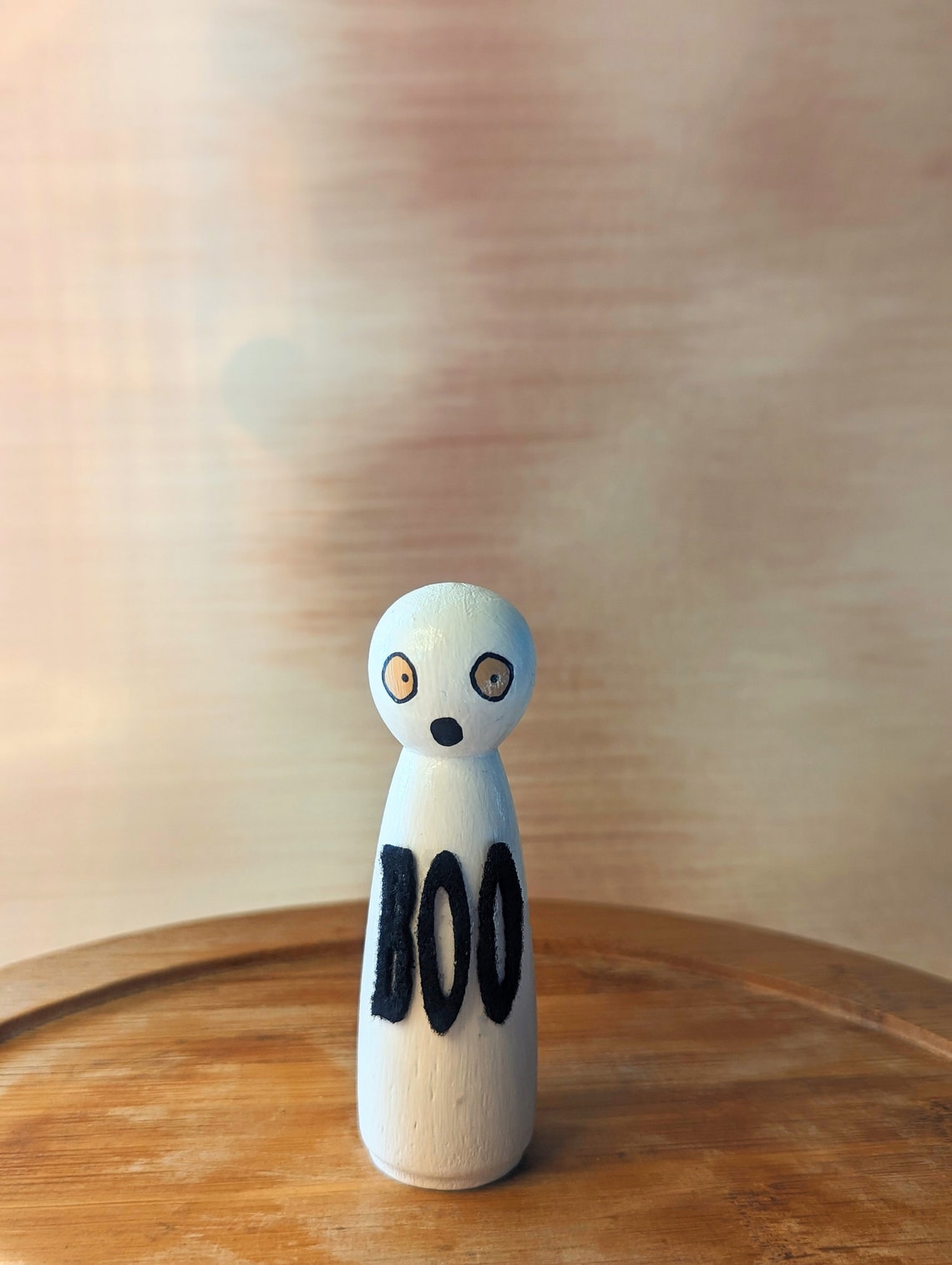 Spooky Halloween Peg Dolls/ Large Ghost Peg Doll/ Bat Peg Doll/ Jack O ...