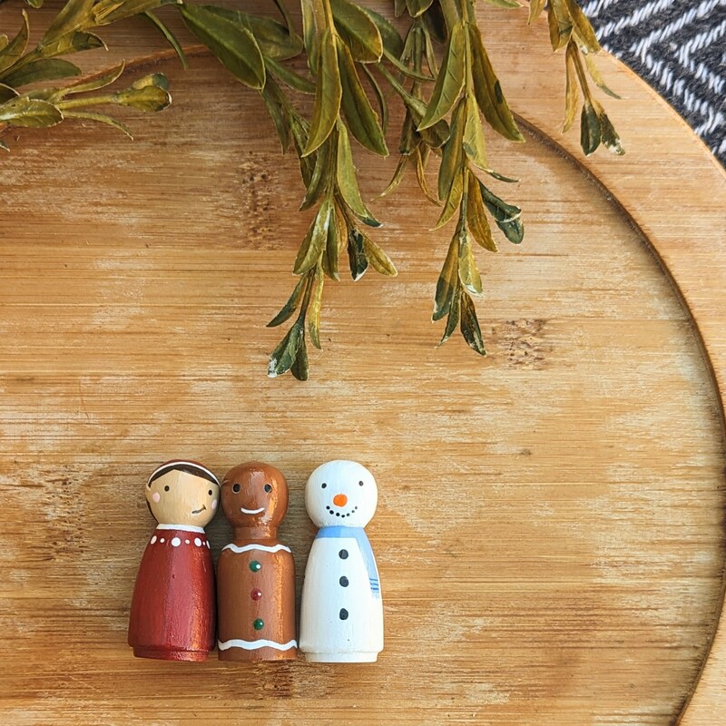 Christmas Peg Dolls - Etsy
