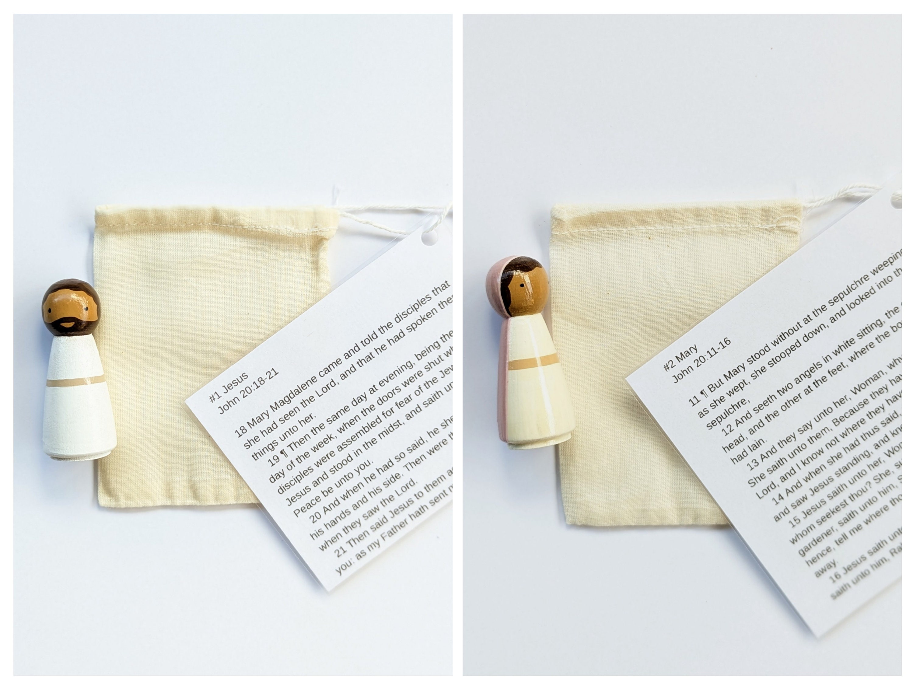 Ready to Ship Easter Peg Dolls / Countdown to Christ- Easter Set ...