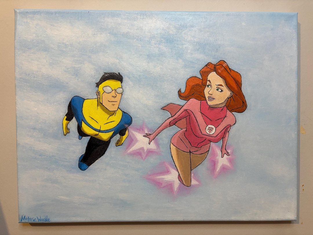 Invincible and Atom Eve Painting Fanart - Etsy