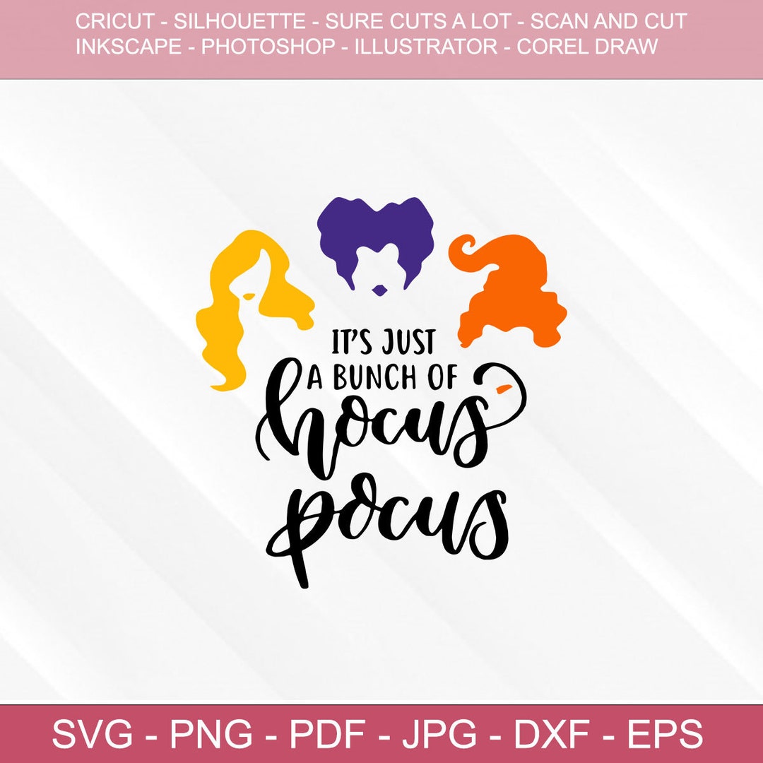 Halloween Hocus Pocus Sanderson Sisters SVG Vector Cut File - Etsy