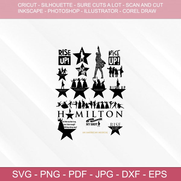 Hamilton Svg - Etsy