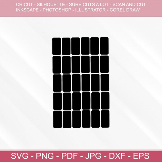 Domino Cut Template SVG Vector Cut File for Cricut - Etsy
