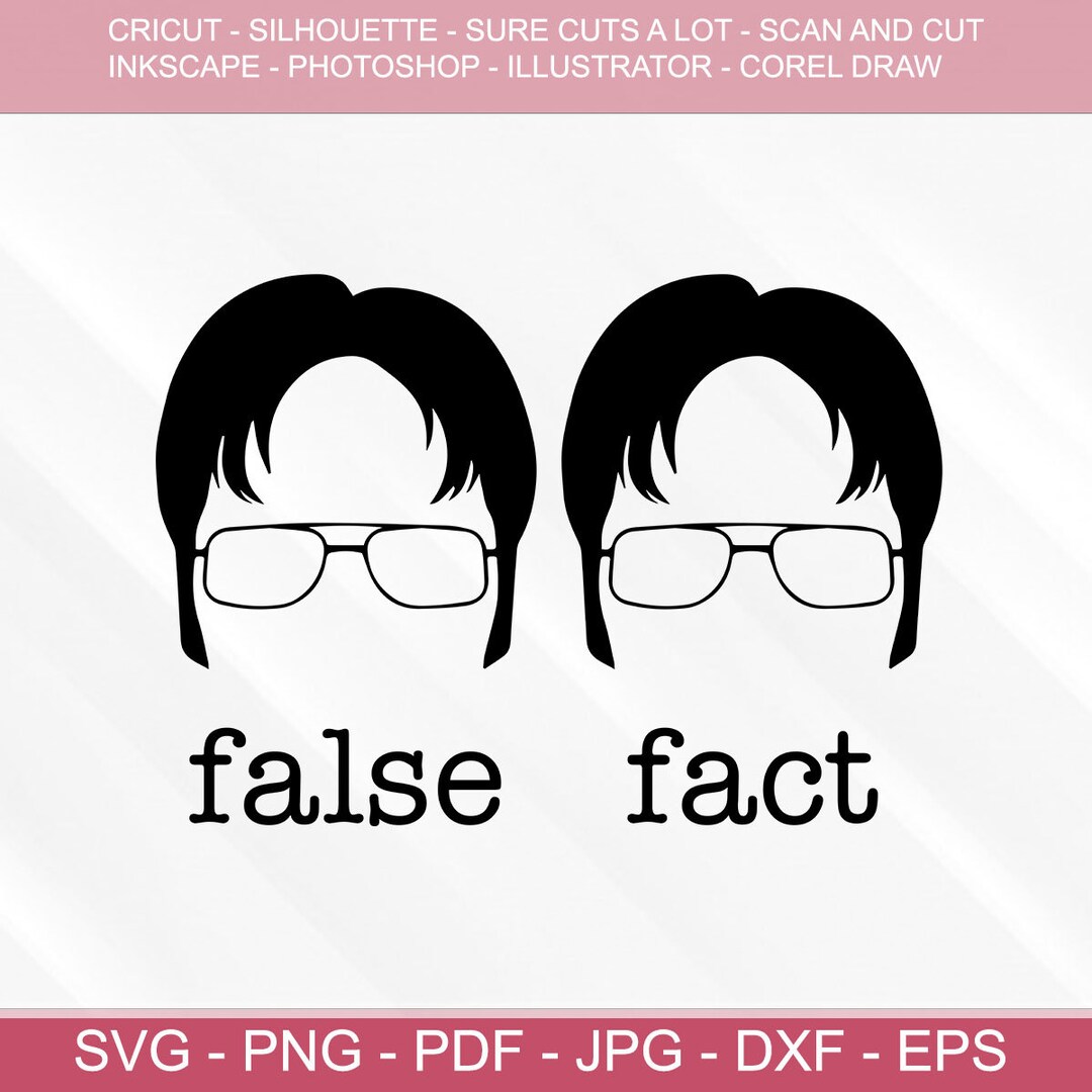 False SVG Vector Cut File for Cricut Silhouette Svg - Etsy UK