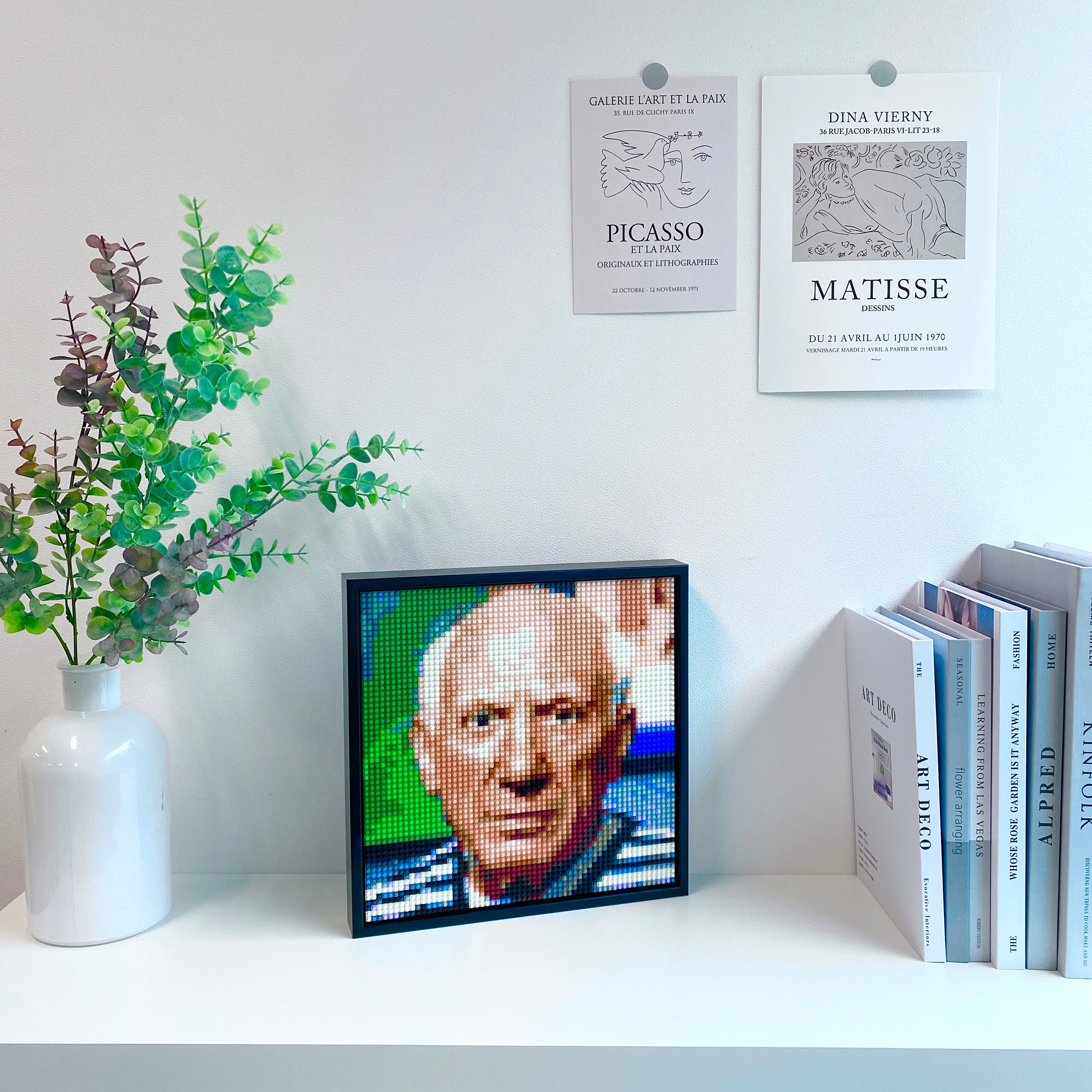 Pablo Picasso Portrait Mini-brick Portrait Kit, 3600 Mini-bricks ...