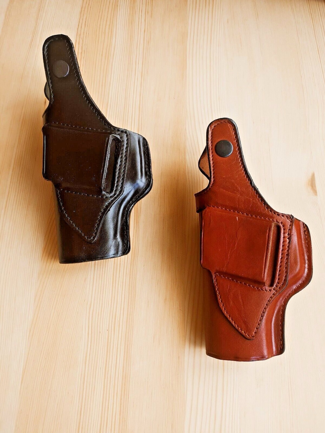 Leather IWB / OWB Holster Fits CLOCK Handmade Genuine - Etsy