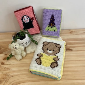 Crochet Book Cover Pattern: Made to Measure Book Sleeve Cozy Reading ...