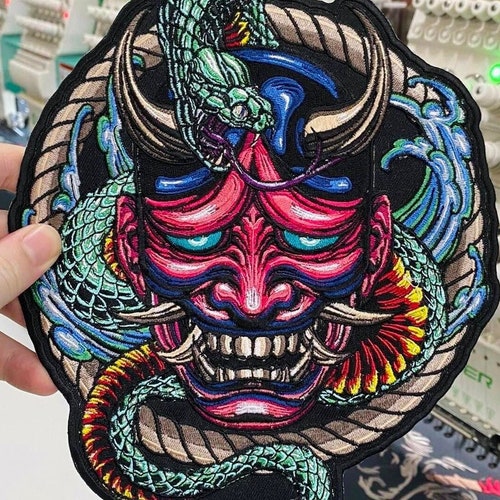 HANNYA Large Patch for Custom Vest - Etsy