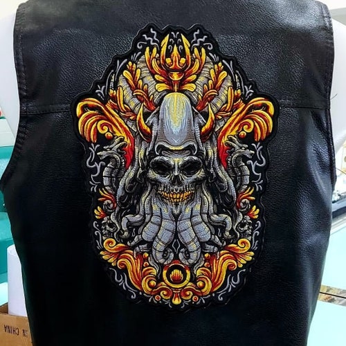 VIKING Large Back Patch for Custom Biker Vest - Etsy
