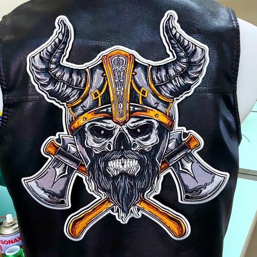 REAPER Large Back Patch for Custom Biker Vest | Etsy