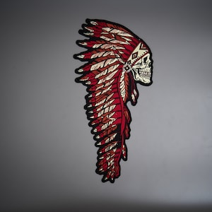 INDIAN SKULL Patch for Custom Biker Vest - Etsy