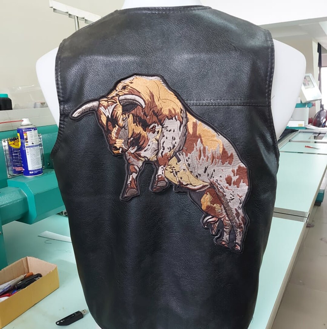 RODEO BULL Iron on Back Patch for Custom Clothes - Etsy