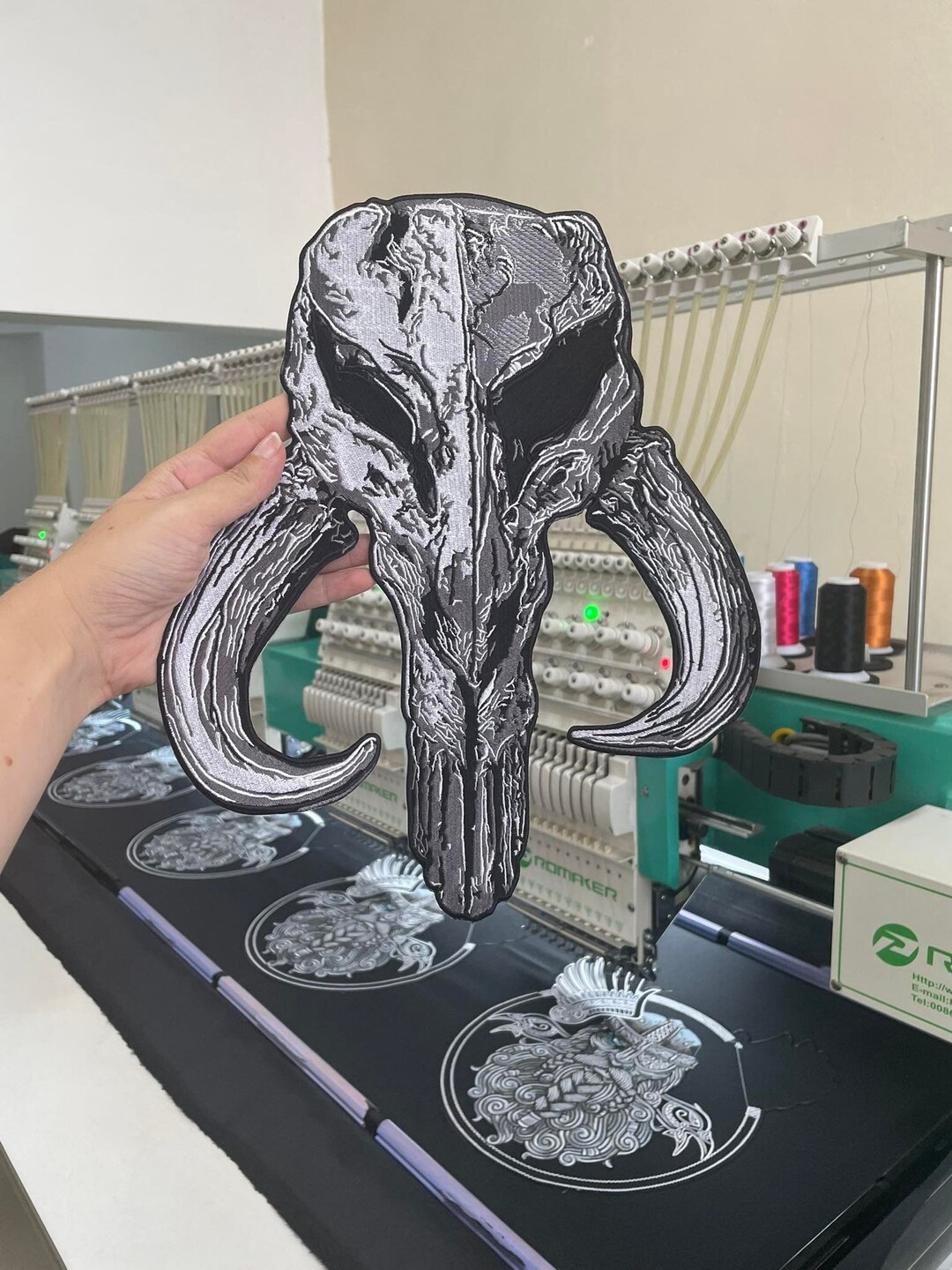 MANDALORIAN SKULL Mythosaur PATCHES - Etsy