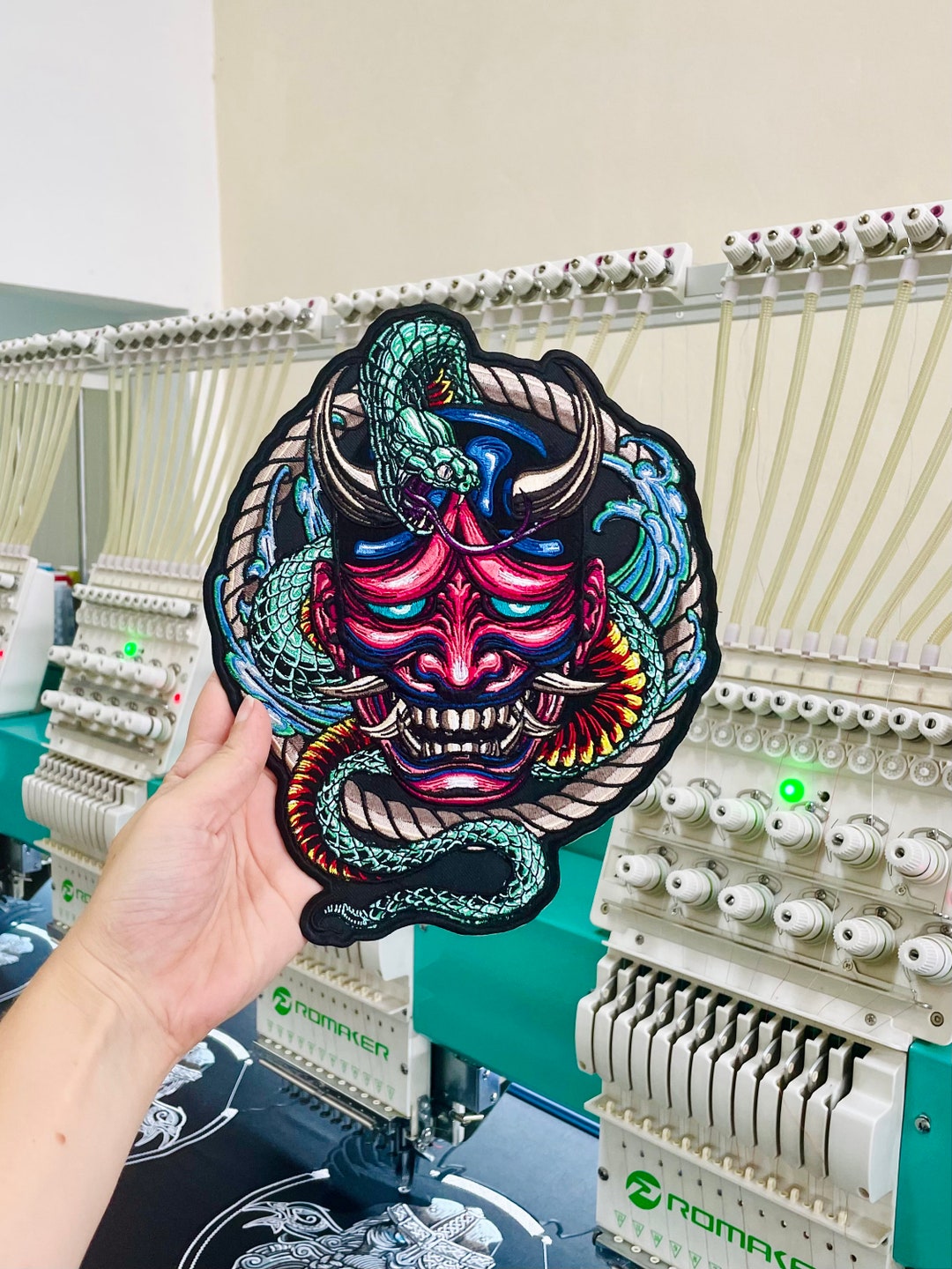 HANNYA Large Patch for Custom Vest - Etsy