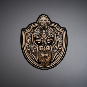SPARTAN SHIELD Patch for Custom Biker Vest - Etsy