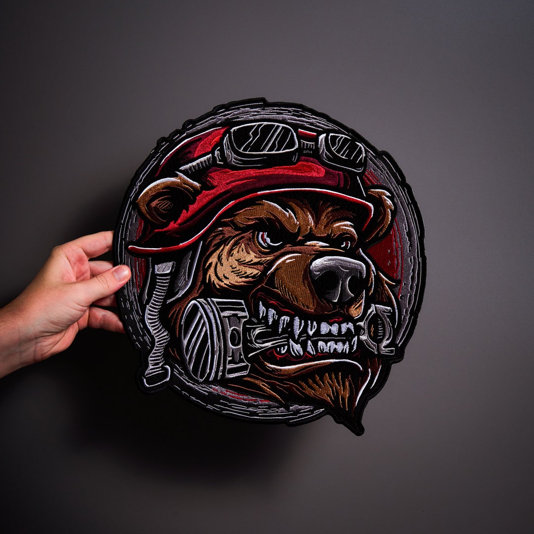 ENGINE BEAR Large Back Patch - Etsy