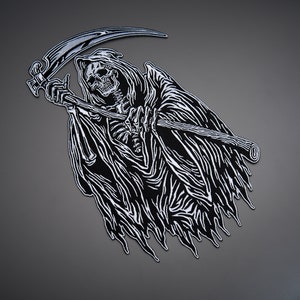 REAPER Large Back Patch for Custom Biker Vest - Etsy