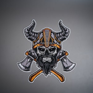 VIKING Large Back Patch for Custom Biker Vest - Etsy