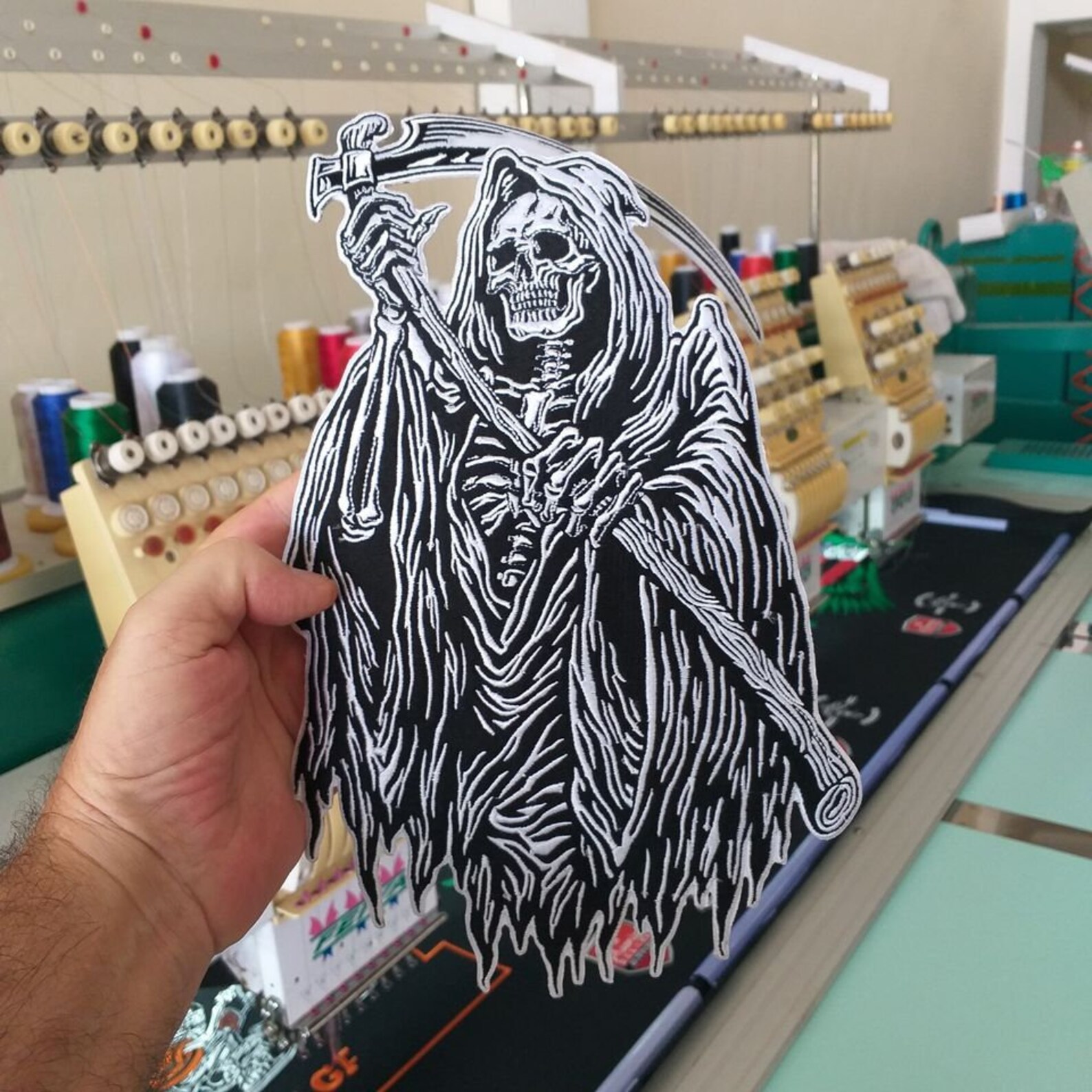 REAPER Large Back Patch for Custom Biker Vest - Etsy