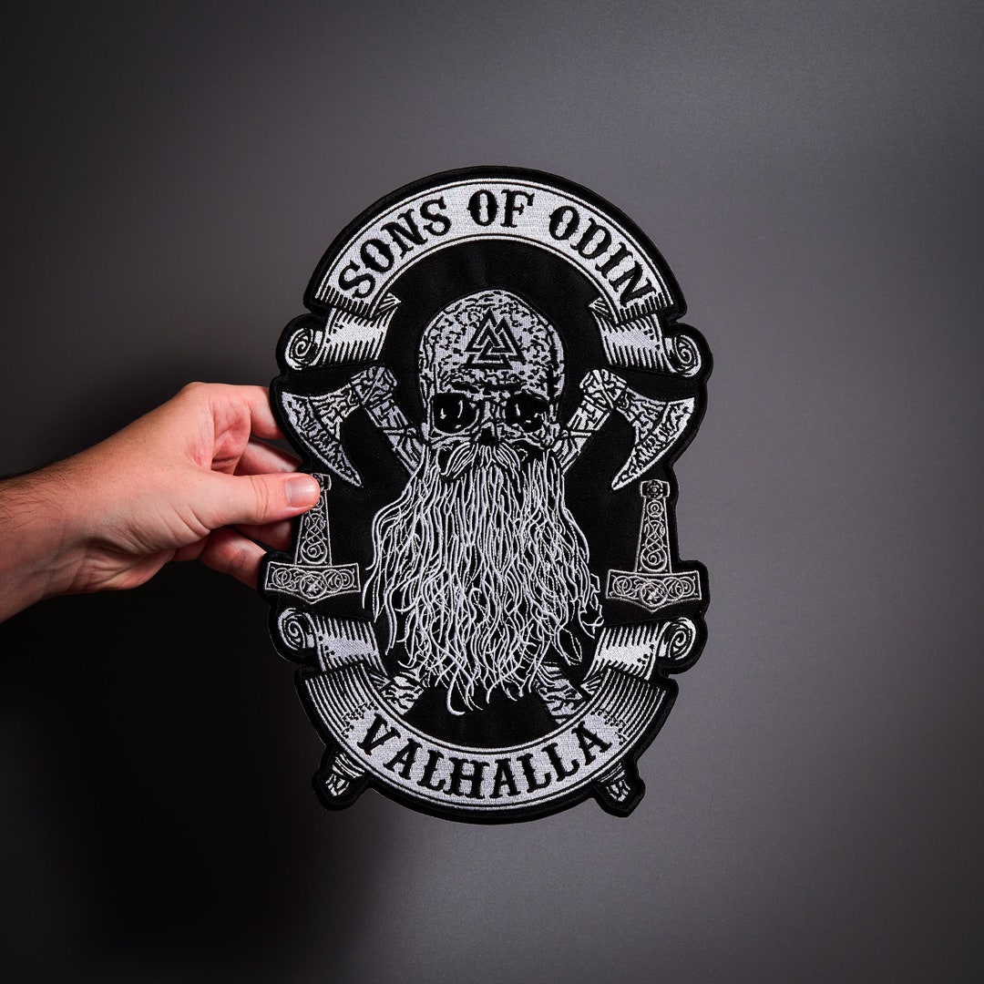 SONS OF ODIN Large Back Patch for Custom Biker Vest - Etsy