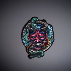 HANNYA Large Patch for Custom Vest - Etsy