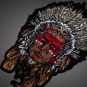 NATIVE INDIAN Large Back Patch for Jacket - Etsy