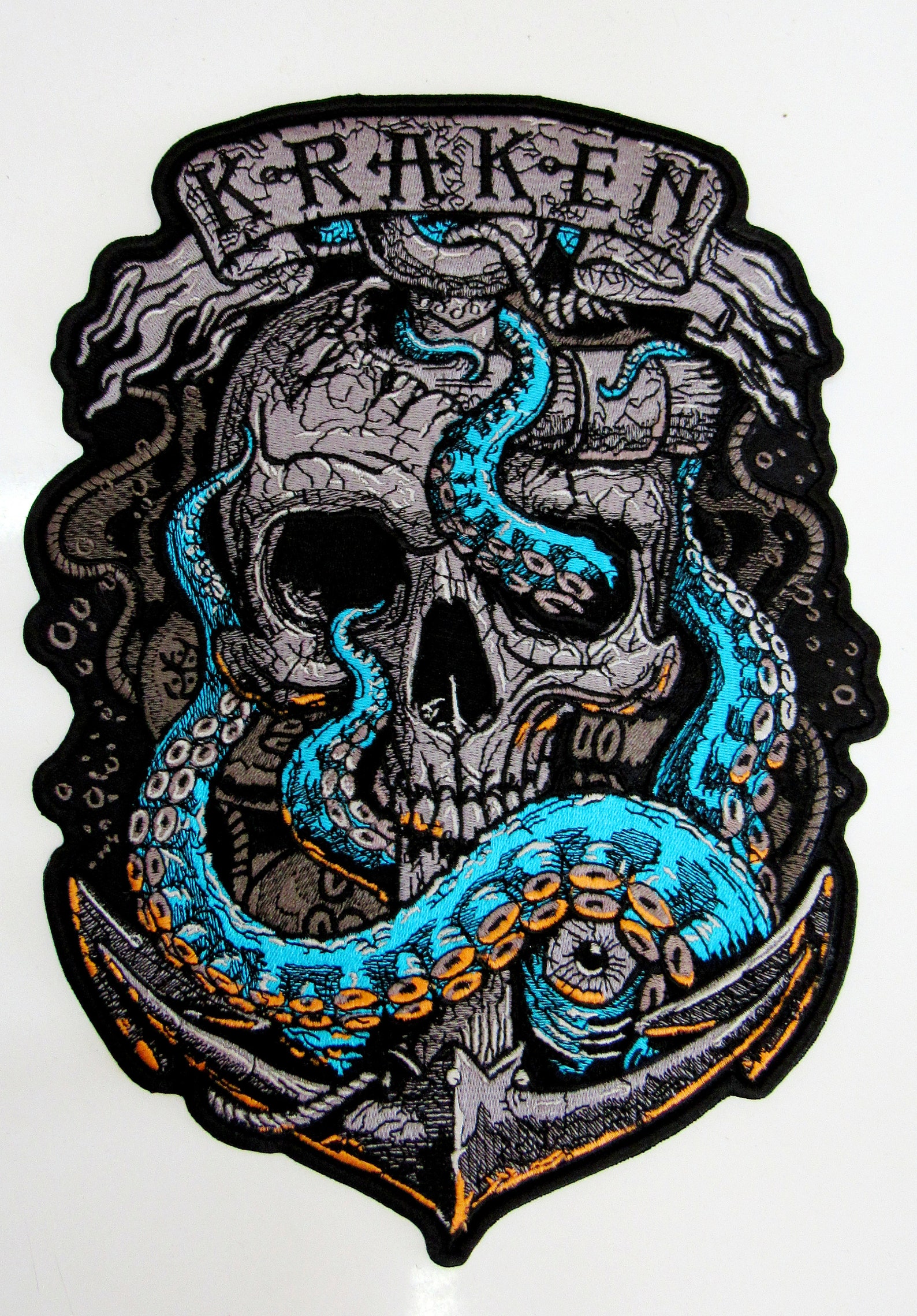 KRAKEN Large Back Patch for Vest - Etsy