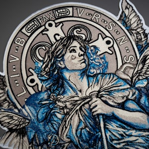 Intricate Satanic Angel Patches for Superior Protection - Unique and ...