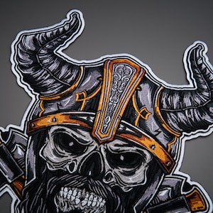 VIKING Large Back Patch for Custom Biker Vest - Etsy