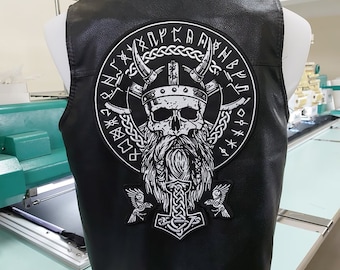 WINGS REAPER Large Back Patch for Custom Biker Vest - Etsy