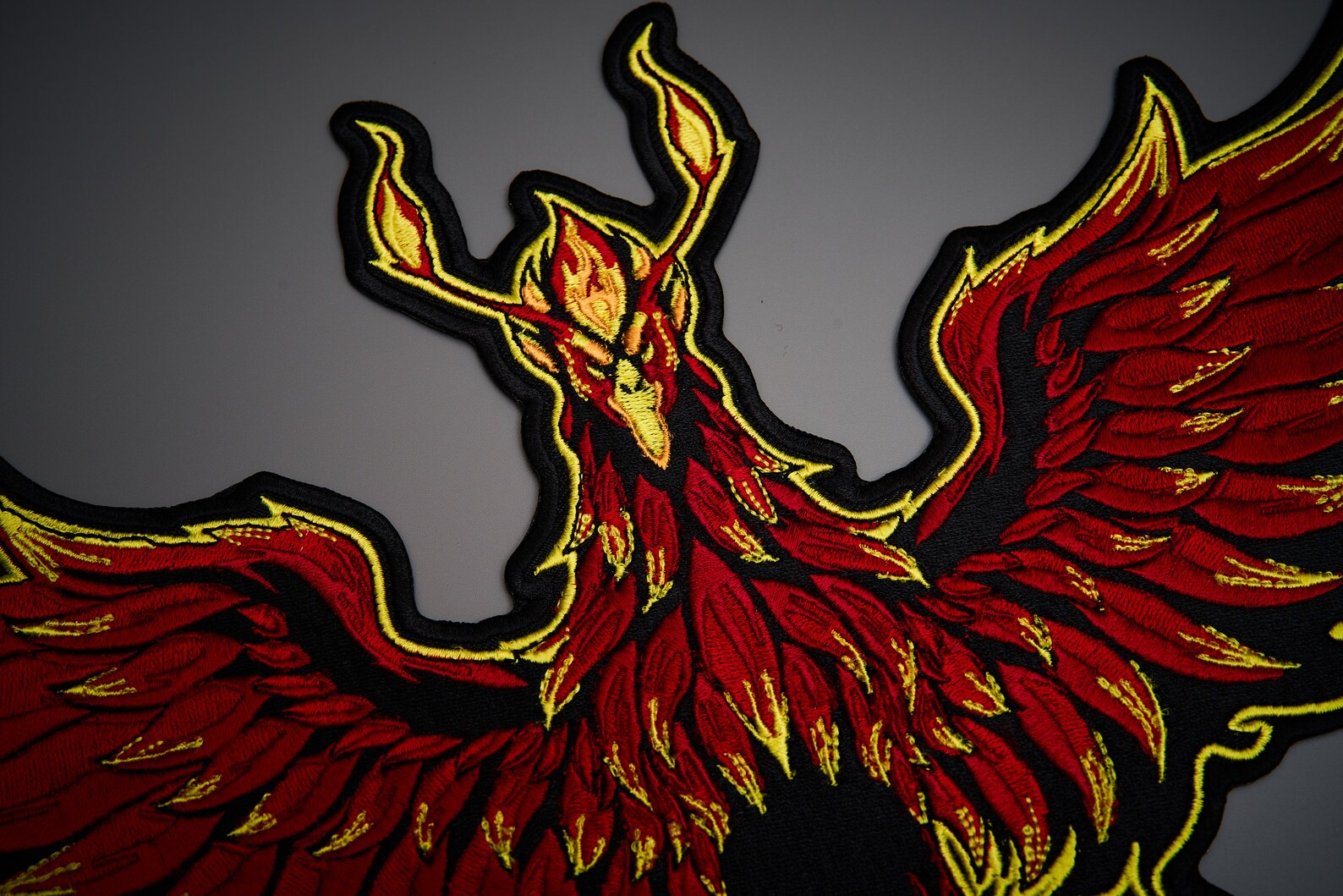 Phoenix Embroidered Back Patch Iron-on Applique, Cosplay Vest Clothing ...
