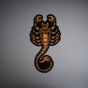 SCORPION Large Patch for Vest - Etsy
