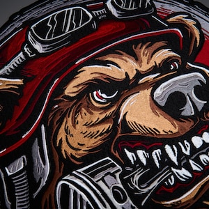 ENGINE BEAR Large Back Patch - Etsy