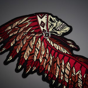 INDIAN SKULL Patch for Custom Biker Vest - Etsy