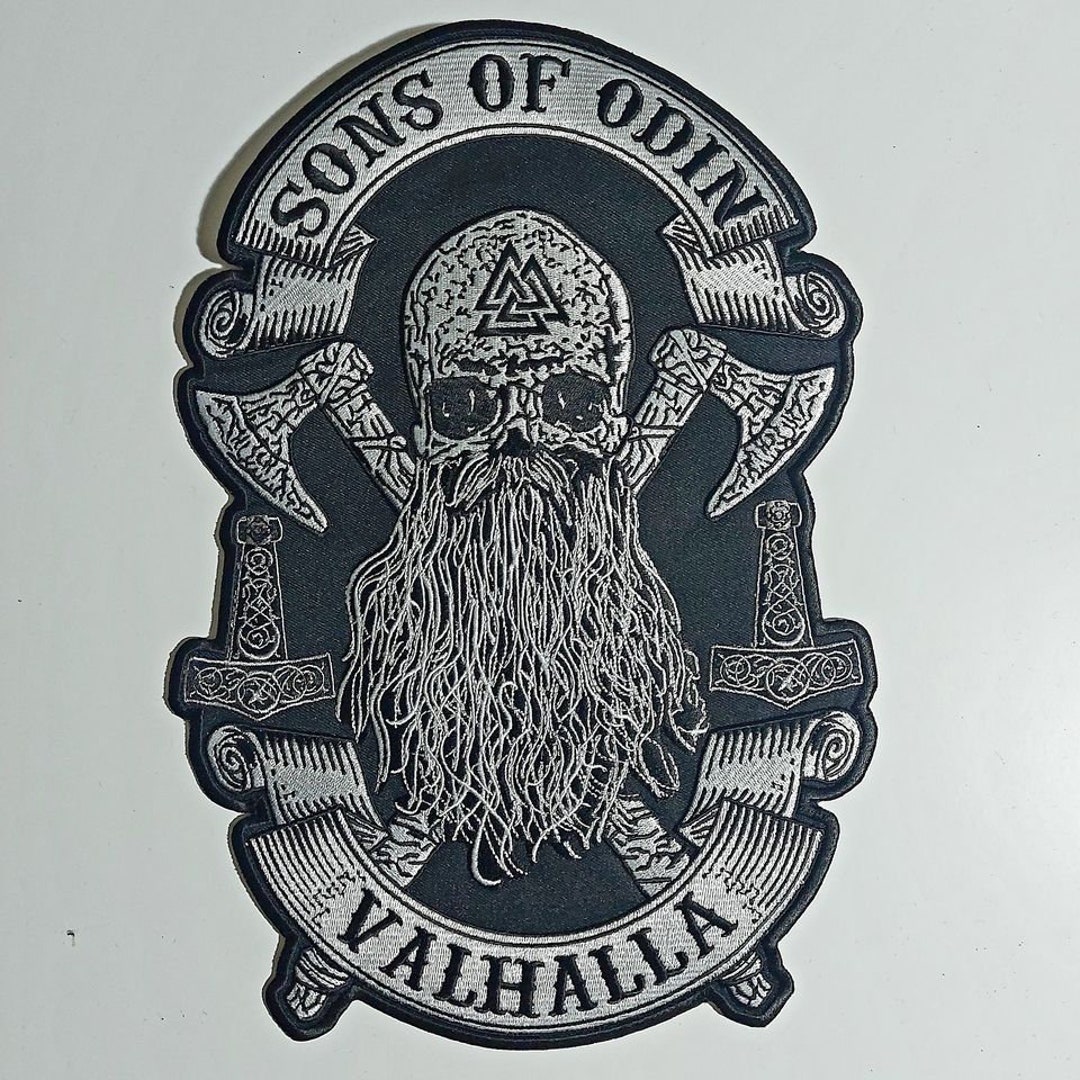 SONS OF ODIN Large Back Patch for Custom Biker Vest - Etsy