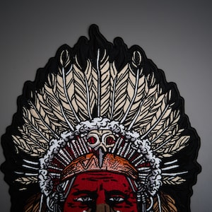 NATIVE INDIAN Large Back Patch for Jacket - Etsy