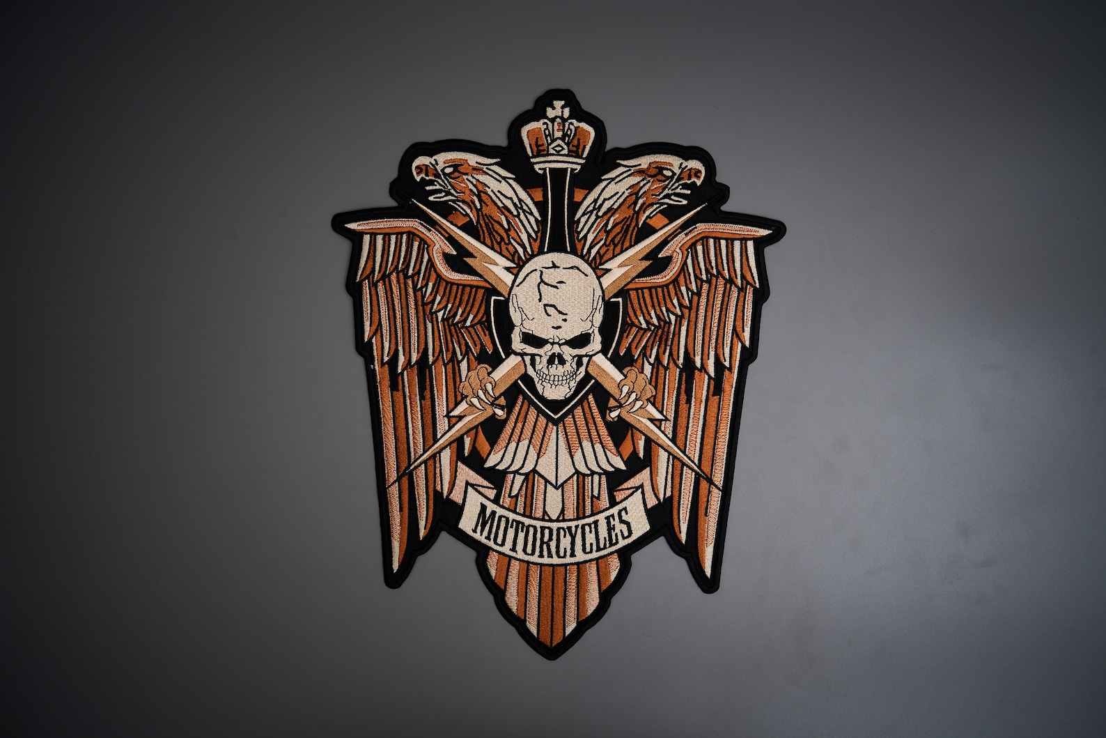 WINGS SKULL Large Back Patch for Custom Biker Vest - Etsy