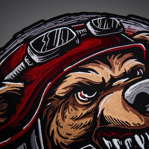 ENGINE BEAR Large Back Patch - Etsy