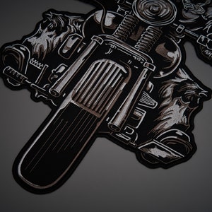 Biker Gorilla Large Back Patch for Custom Biker Vest - Etsy