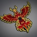 Phoenix Embroidered Back Patch Iron-on Applique, Cosplay Vest Clothing ...