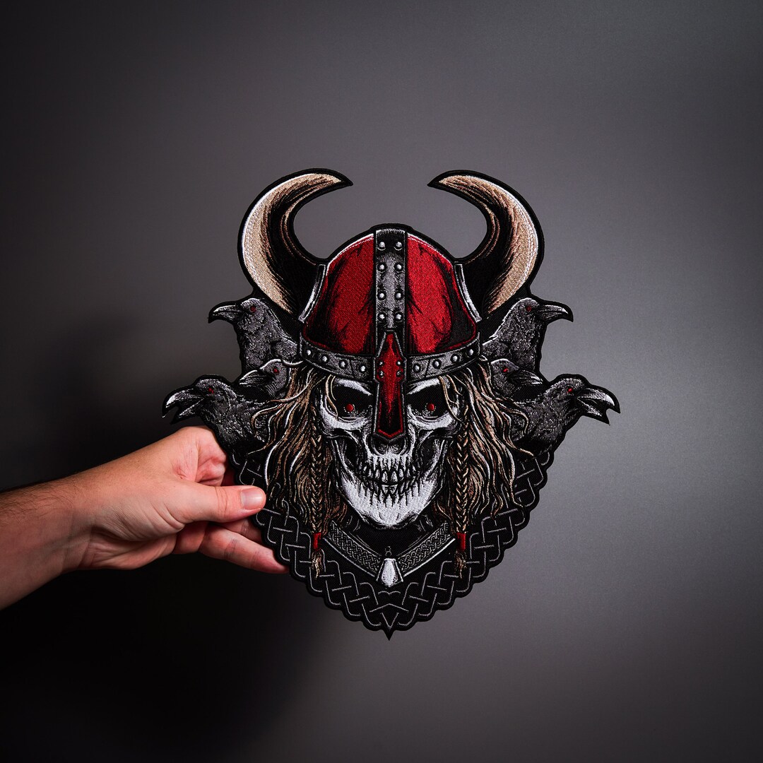 RAVENFIRE WARRIOR Large Back Patch for Custom Biker Vest - Etsy