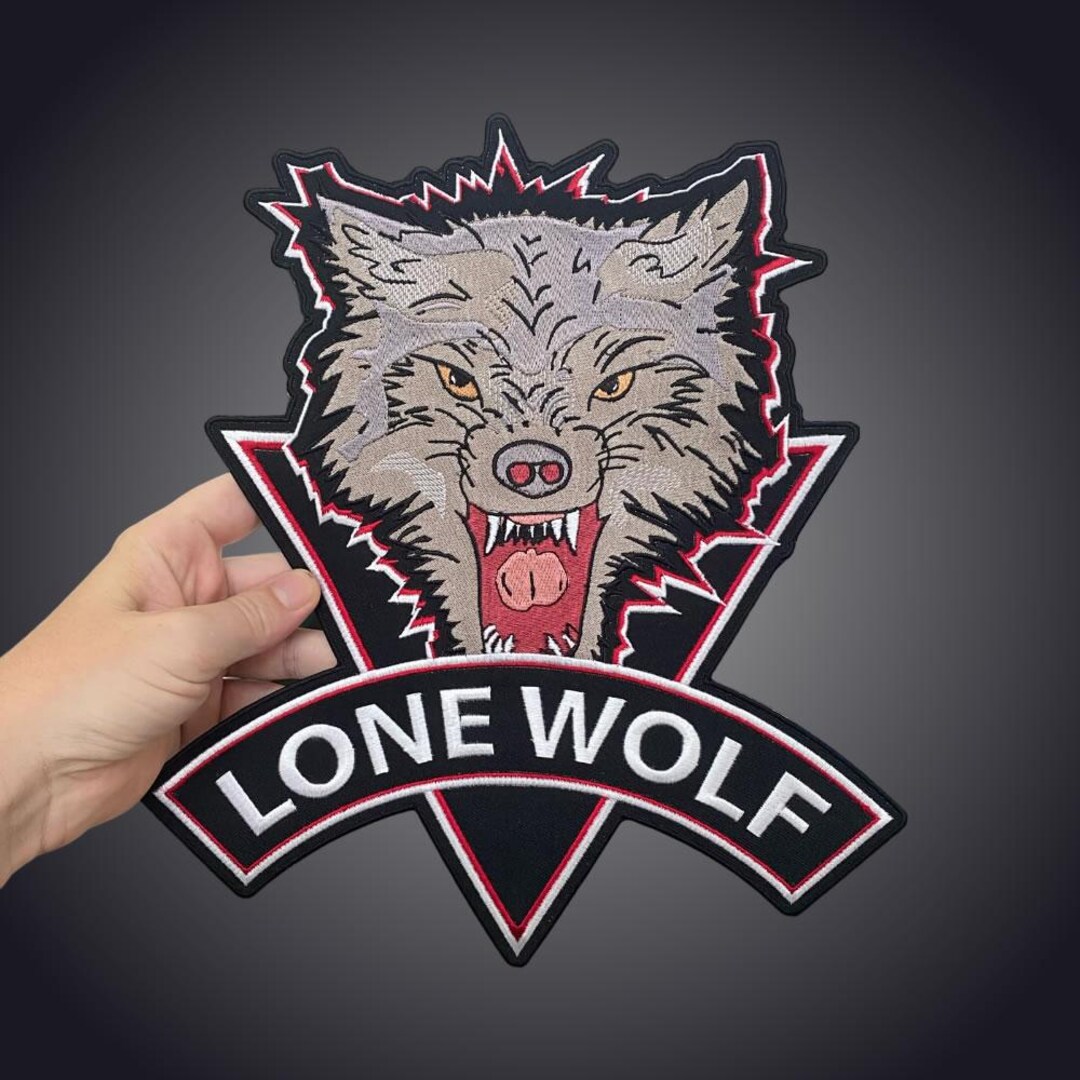 LONE WOLF Back Patch for Independent Riders Vest, Backpacks and Other Clothing - Etsy