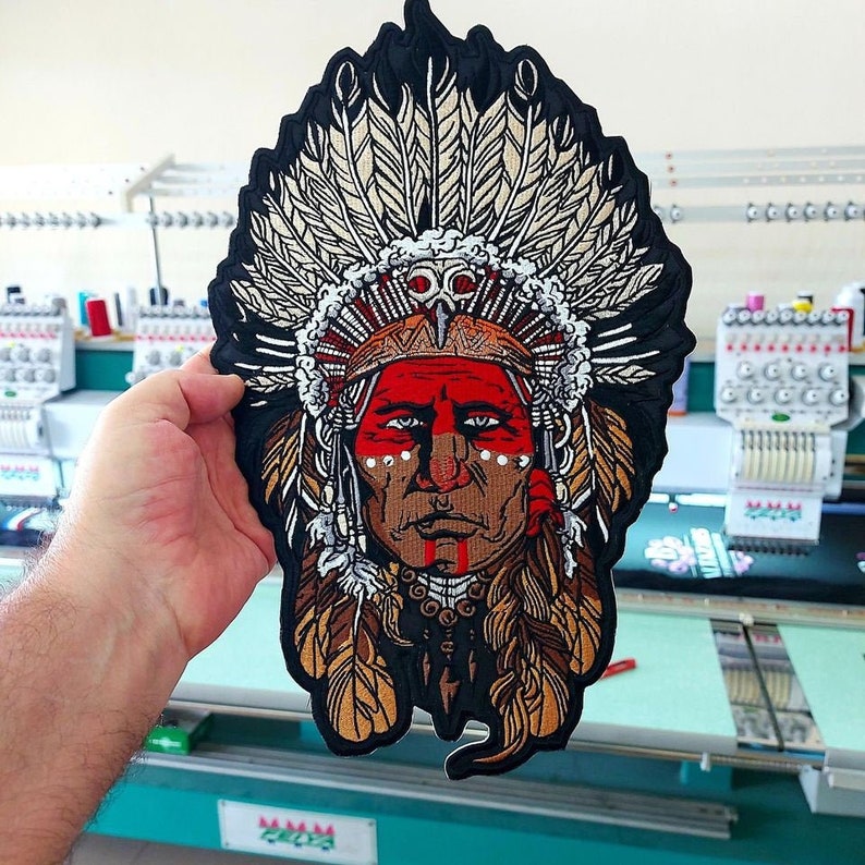 NATIVE INDIAN Large Back Patch for Jacket - Etsy