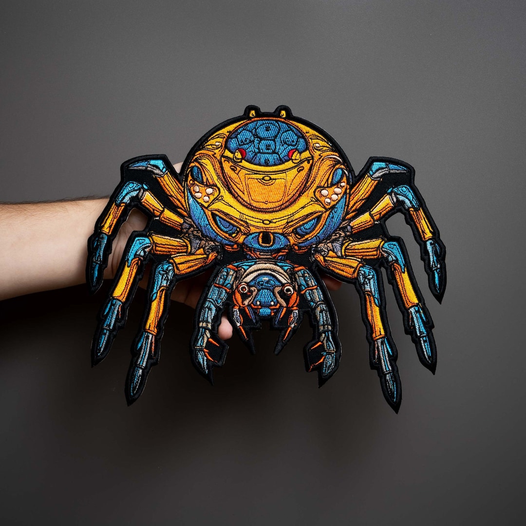 MECHANIC SPIDER Large Back Patch for Custom Biker Vest - Etsy