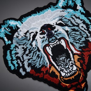 BEAR Large Back Patch for Custom Biker Vest - Etsy