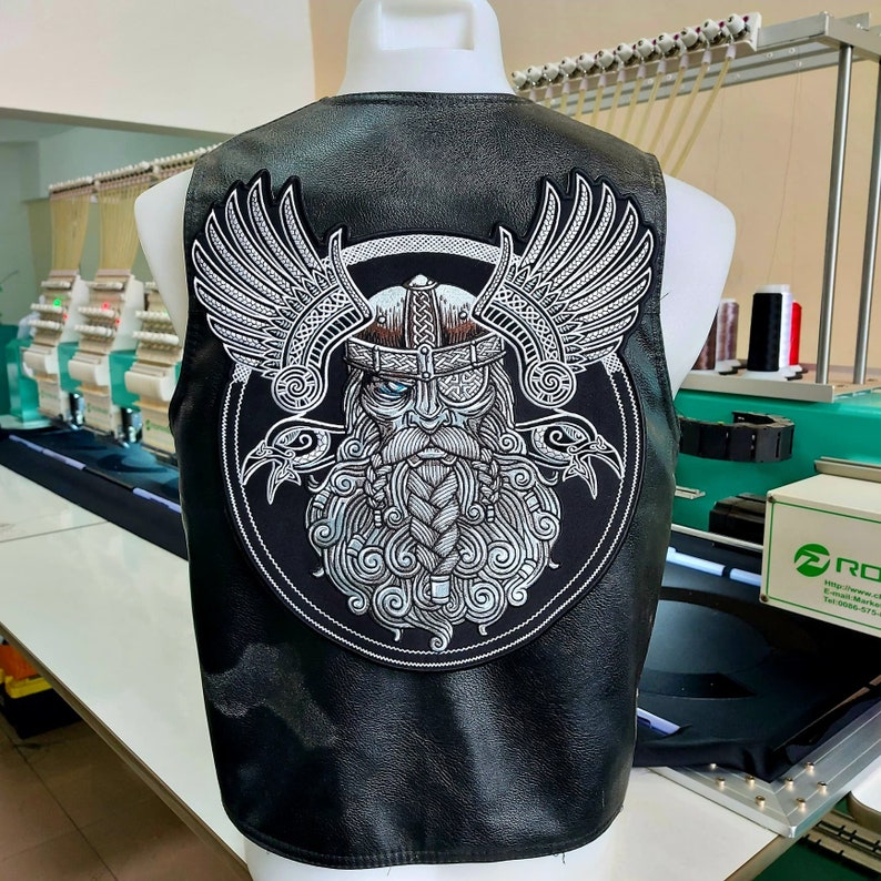 VIKING WING Large Back Patch for Custom Biker Vest - Etsy