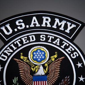 US ARMY Veteran Large Back Patch for Custom Vest - Etsy