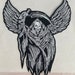 WINGS REAPER Large Back Patch for Custom Biker Vest - Etsy